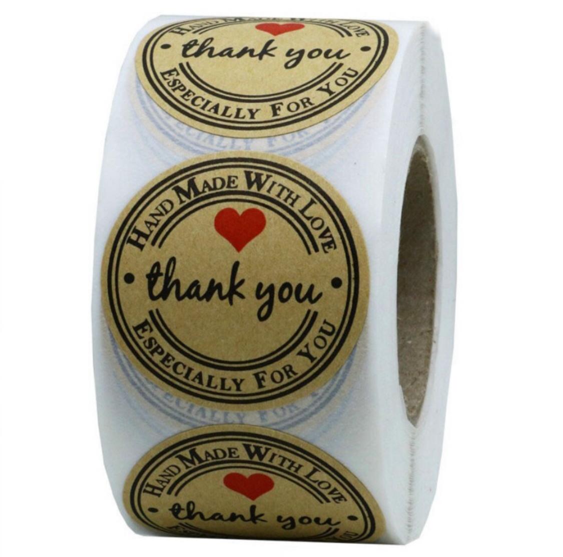 Sticker Label Baked with love Sticker Label Thank you /Sticker Label ...