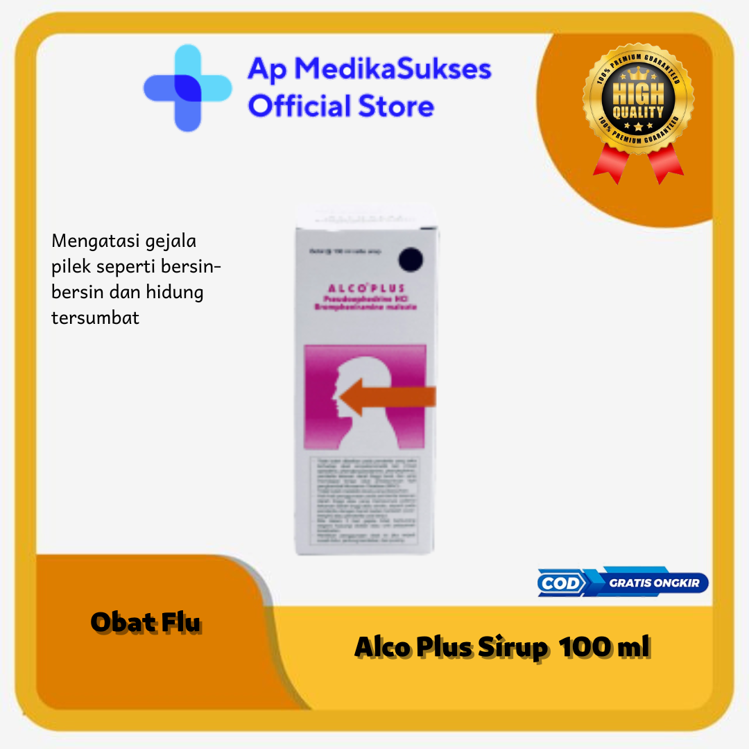 Alco Plus Sirup 100 ml - Obat Flu, bersin bersin dan hidung tersumbat ...