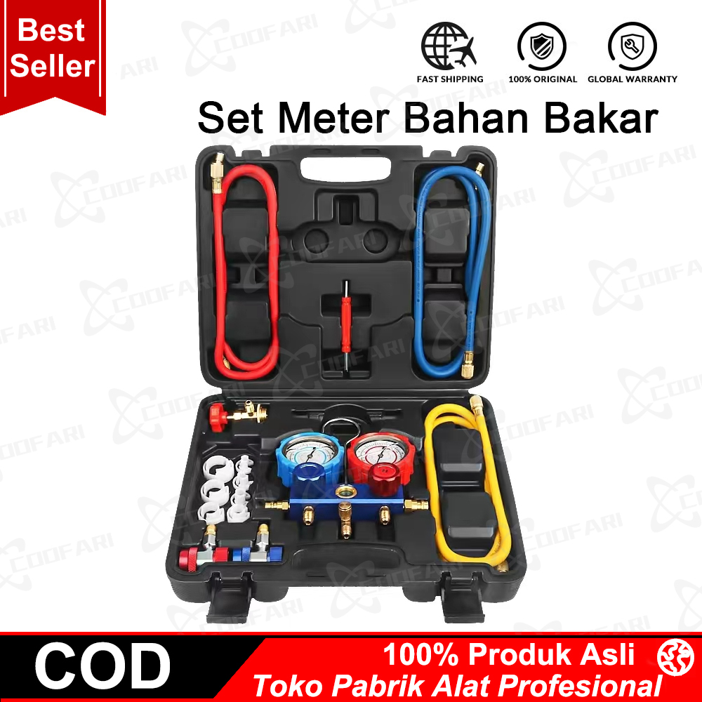Alat Pengisian Freon Ac Kulkas Ac Rumah Manifold Double Smc Set Multi ...