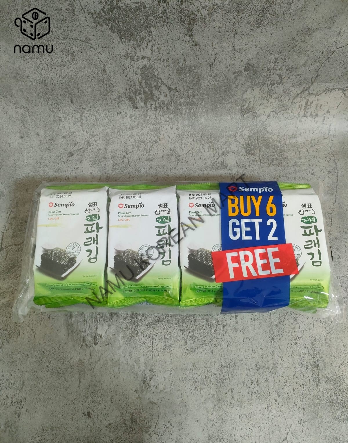 Sempio Parae Gim, Savory Roasted Korean Seaweed 40gr / Nori Korea ...