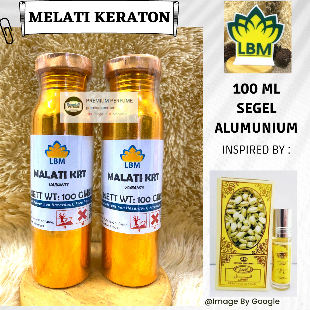 PARFUM MELATI KERATON 100 ML SEGEL KEMASAN TERBARU ORIGINAL 100 % LBM ...