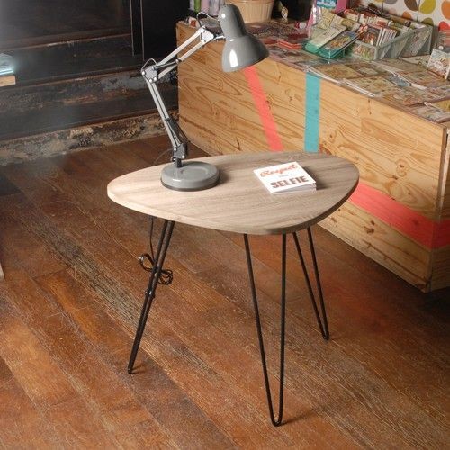 Meja Sisi Meja Hias Meja Nakas Kayu / Meja segitiga Coklat 40cm ...