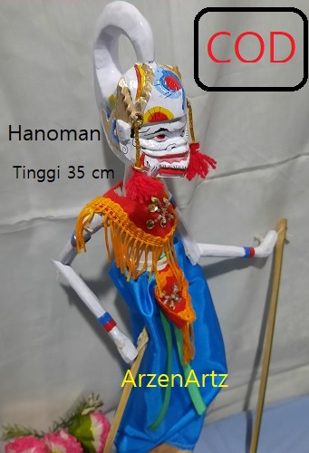 Wayang Golek Kayu Hanoman / Anoman / Kera Putih Ukuran Tinggi 35 cm ...