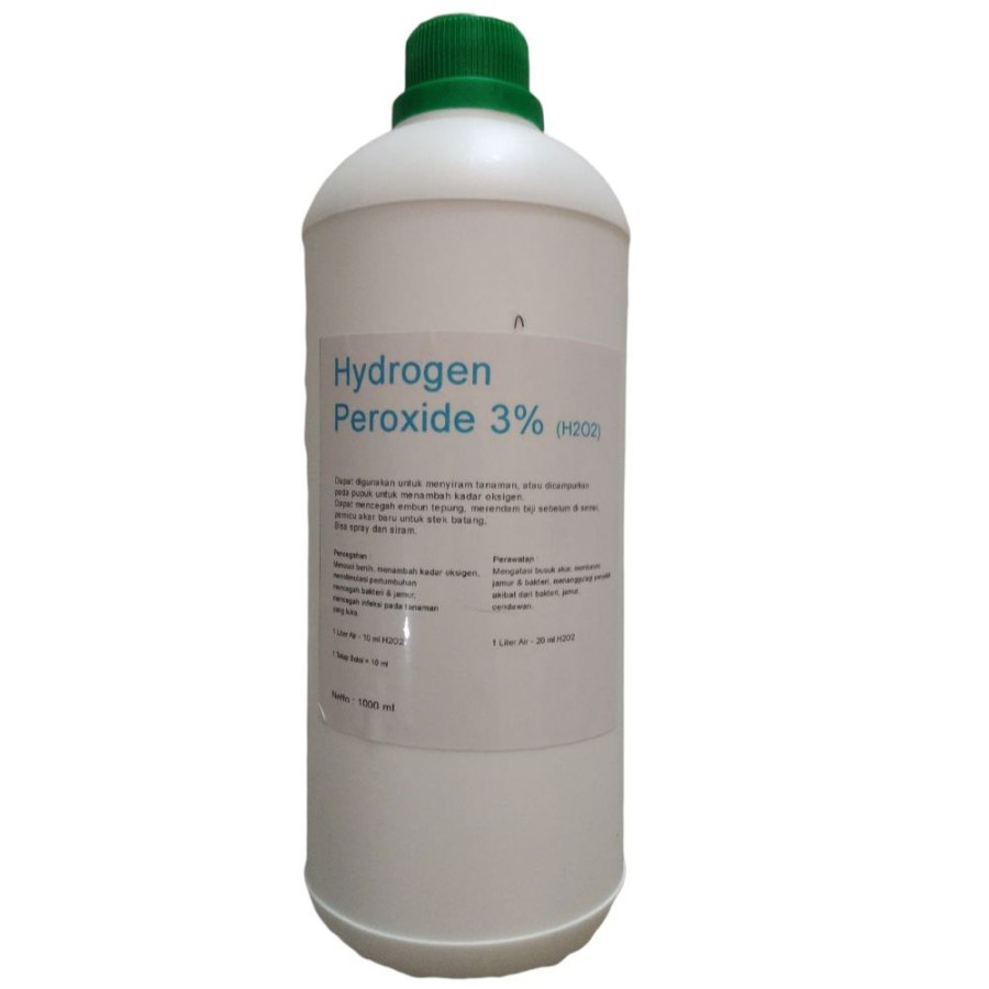 Hydrogen peroxide H202 3 % Kemasan 1 liter | Lazada Indonesia