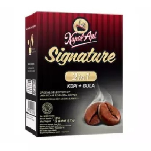 Kopi Kapal Api Signature 2 in 1 Box isi 5x25 gr | Lazada Indonesia