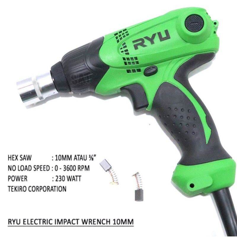 IMPACT WRENCH RYU REW 10 ALAT BUKA BAUT ELEKTRIK LISTRIK RYU | Lazada ...
