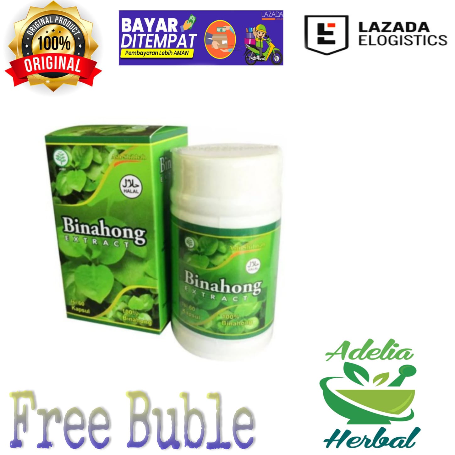 Ash-Shihhah Multi Khasiat Kapsul Ekstrak Daun Binahong 50 Kapsul | Lazada Indonesia
