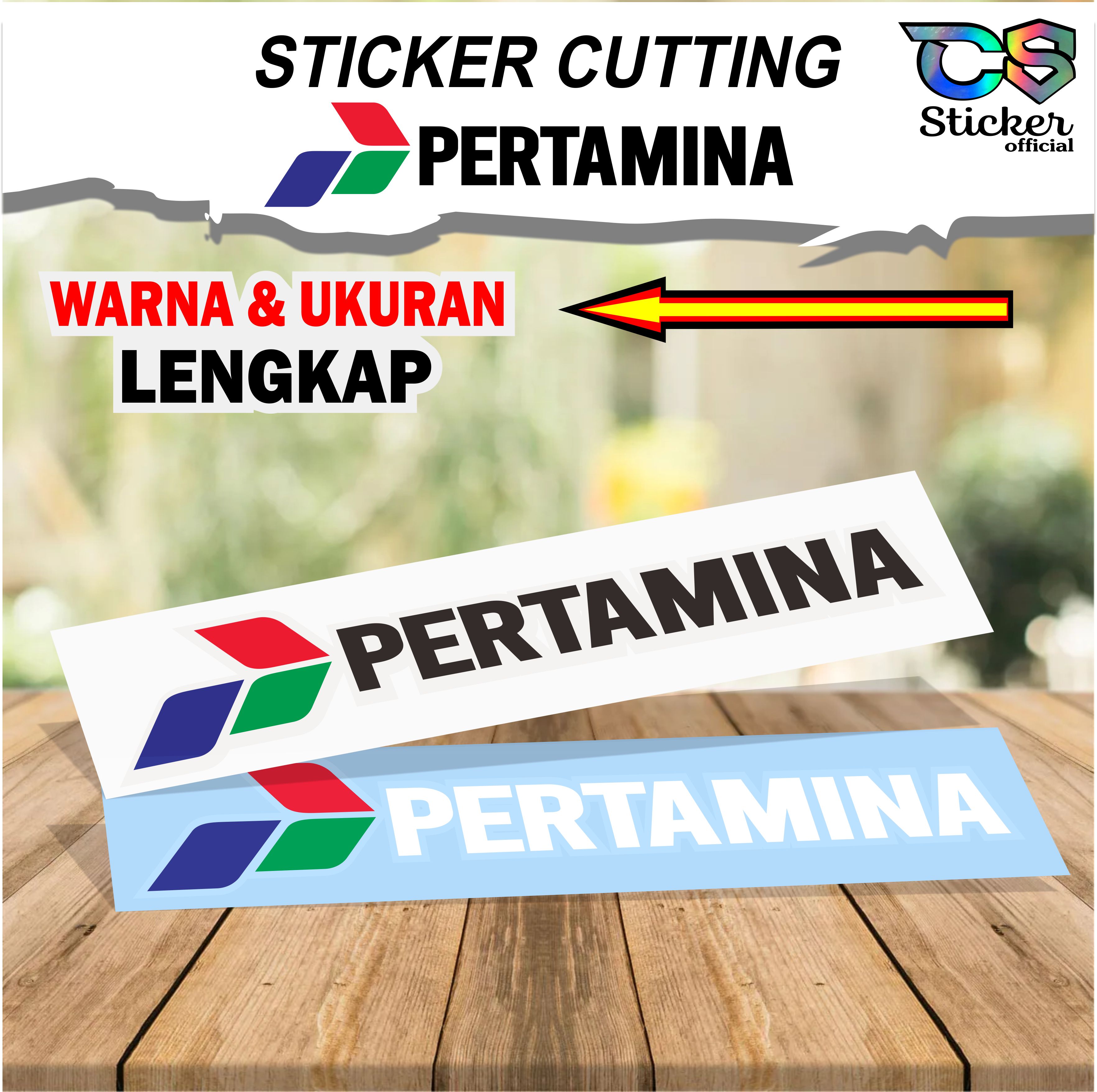 stiker pertamina cutting stiker premium variasi motor mobil | Lazada ...