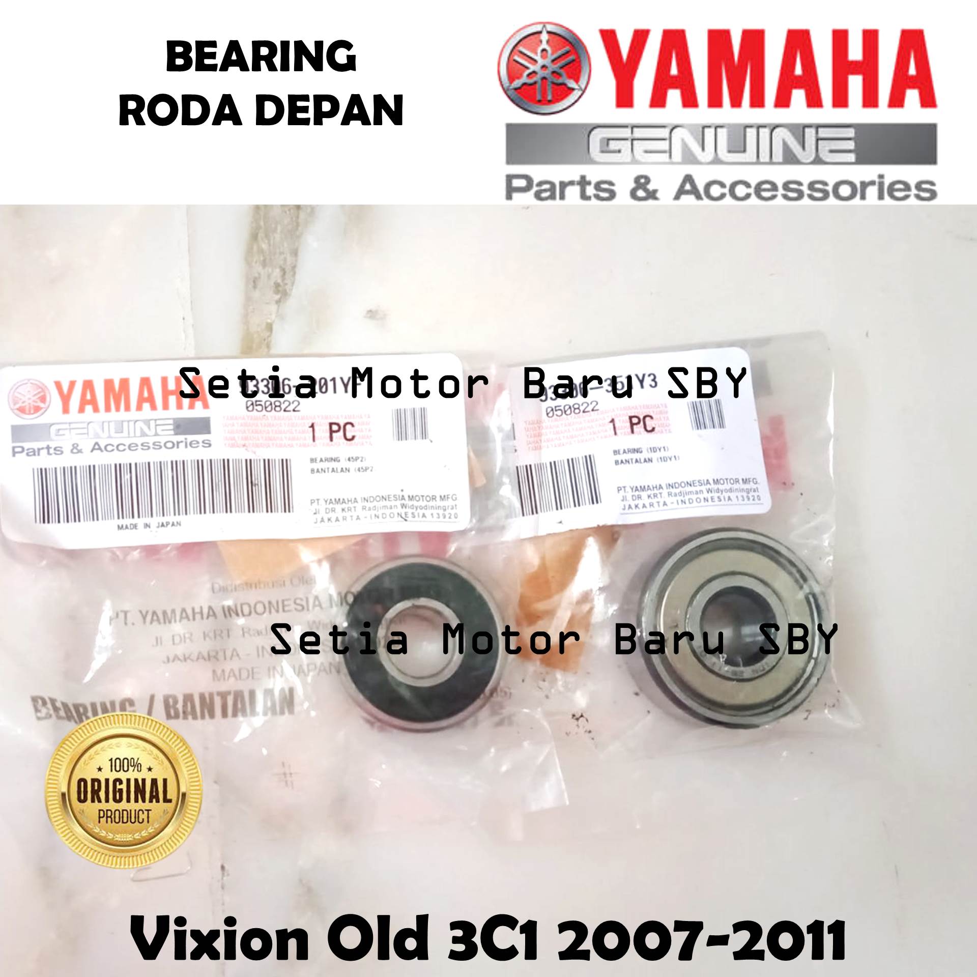 Bearing Laher Bering Roda Depan Vixion Old 3C1 Asli Original Yamaha ...