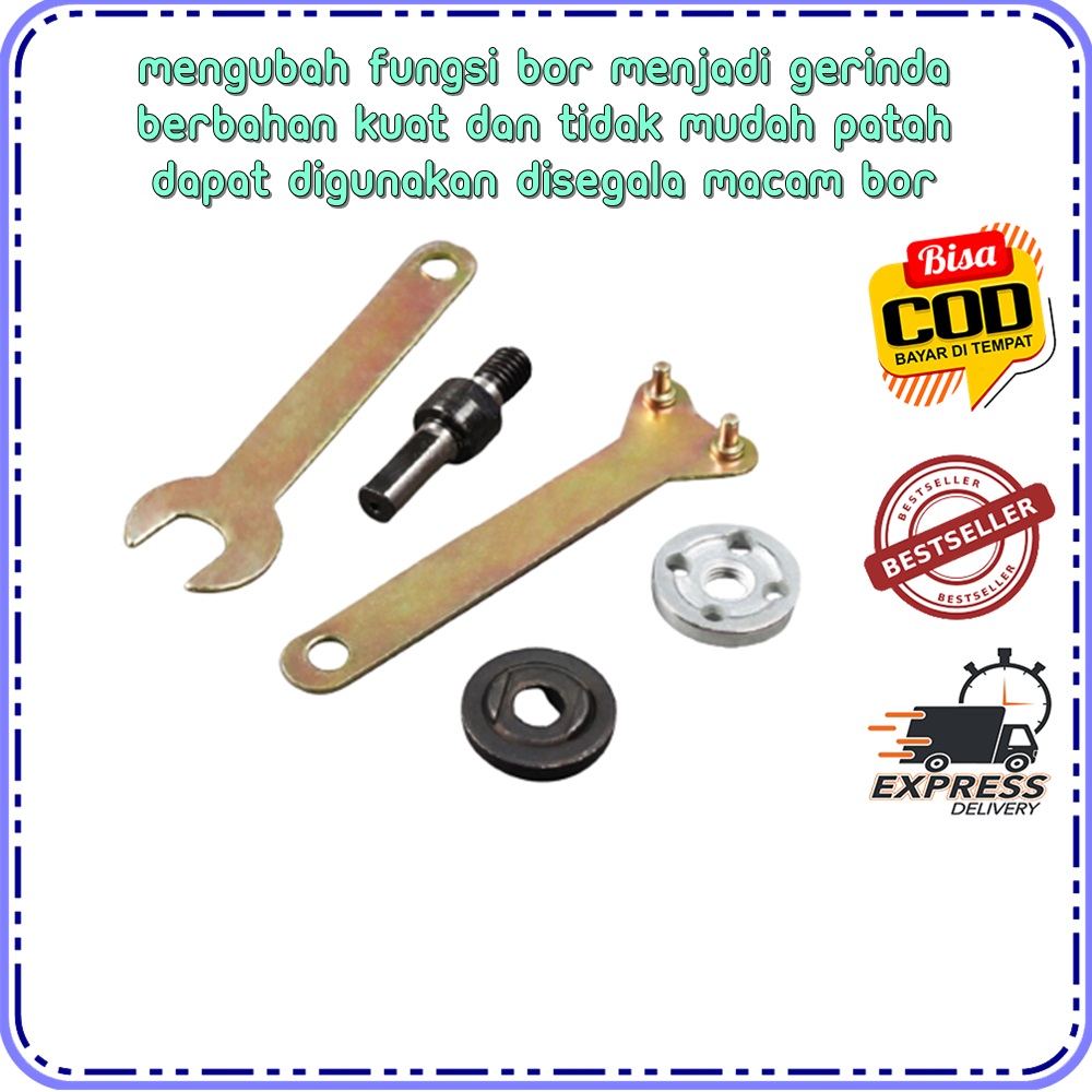 Adaptor Bor Arbor Konektor Adapter Konverter Mesin Bor ke Mata Gerinda ...