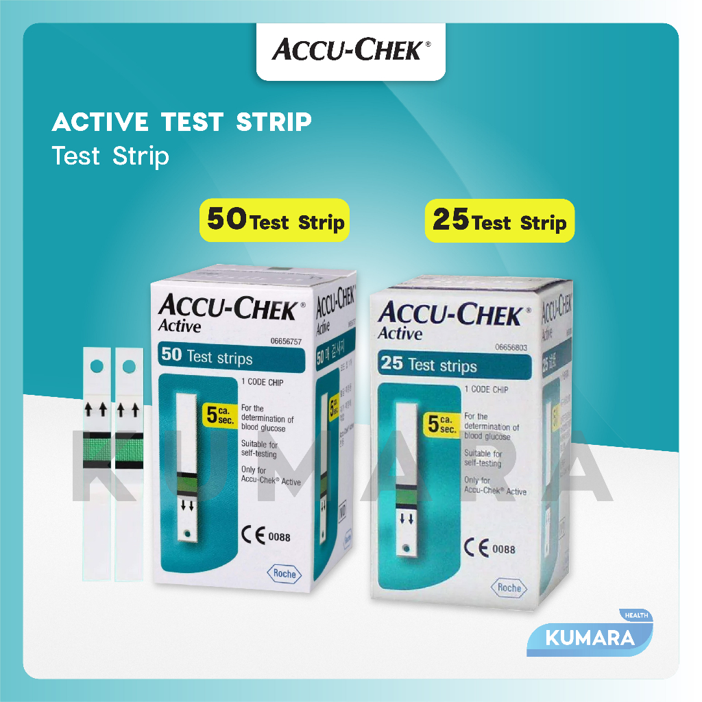 Accu Chek Strip Active 50s Active Test Strip Isi 50 Lazada Indonesia