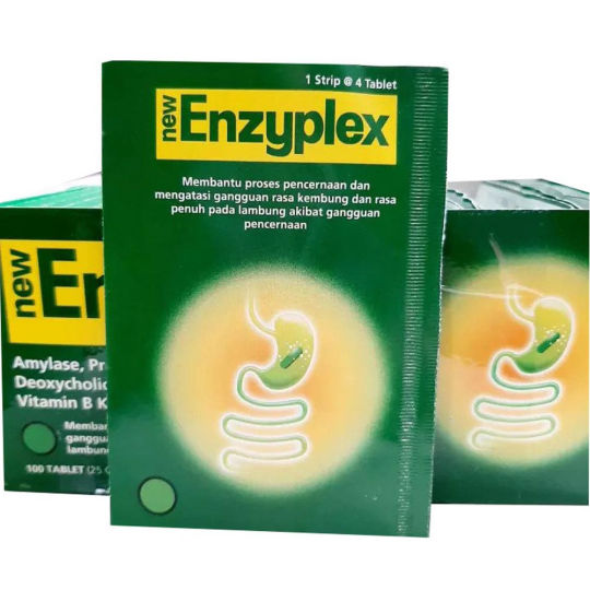 Enzyplex Tablet Melancarkan Pencernaan dan Pereda kembung, Sebah, Dan ...