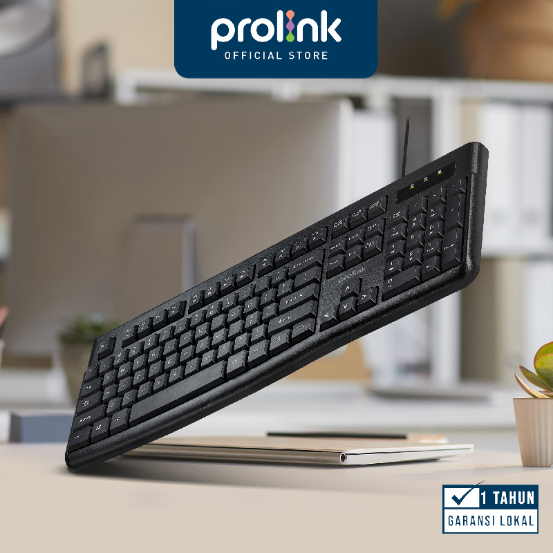 Prolink USB Wired Keyboard | 12 Multimedia Shortcuts | Full Size ...