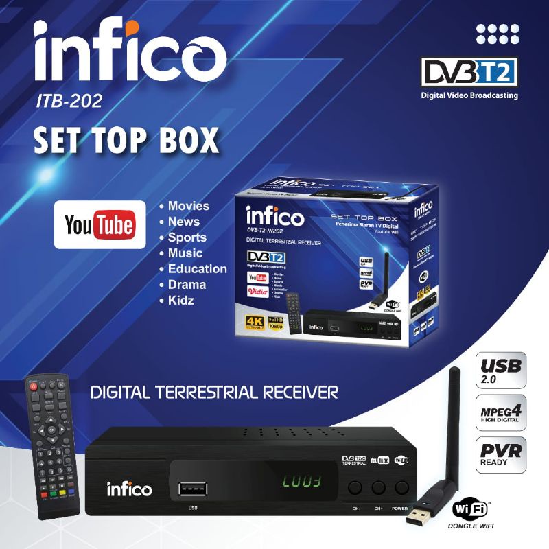 INFICO DVB / SET TOP BOX / STB / DIGITAL RECEIVER / TV TUNER DIGITAL ...
