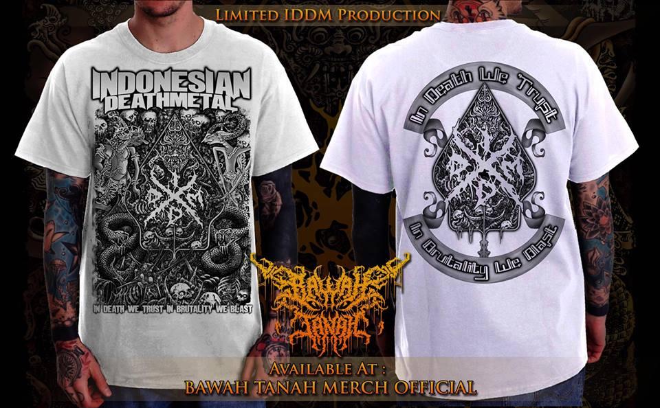 Kaos metal Indonesian death metal iddm wayang white | Lazada Indonesia