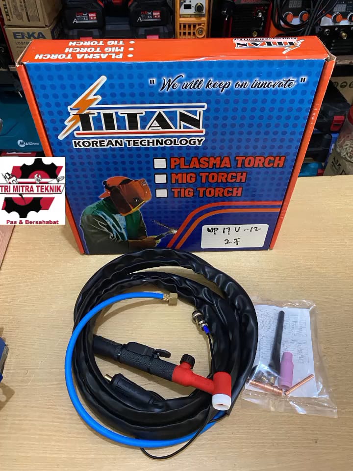 PROMO TIG TORCH WP 17V-12 MANUAL OTOMATIS 2 FUNGSI STANG TANG LAS ARGON ...