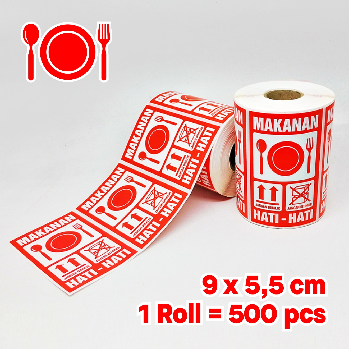 Stiker Label Fragile Food Delivery Sticker Pengiriman Makanan Online ...