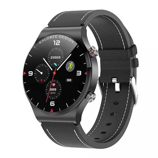 SKMEI KALOBEE Smartwatch Sport Health Monitoring Leather Strap - H20 ...