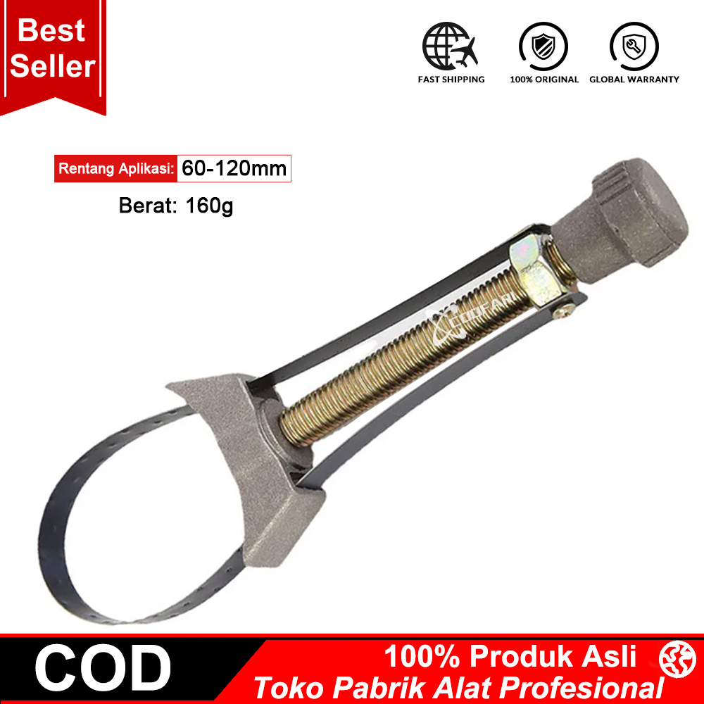 Alat Kunci Pas Pelepas Filter Oli Mobil Adjustable 60mm-120mm Oil ...