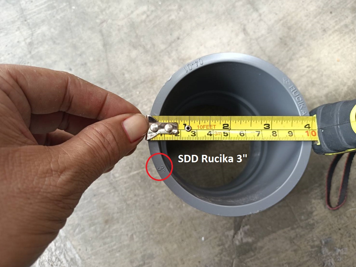 SDD sock drat dalam SDL sock drat dalam PVC Rucika AW 3" 4" 3 4 inch ...
