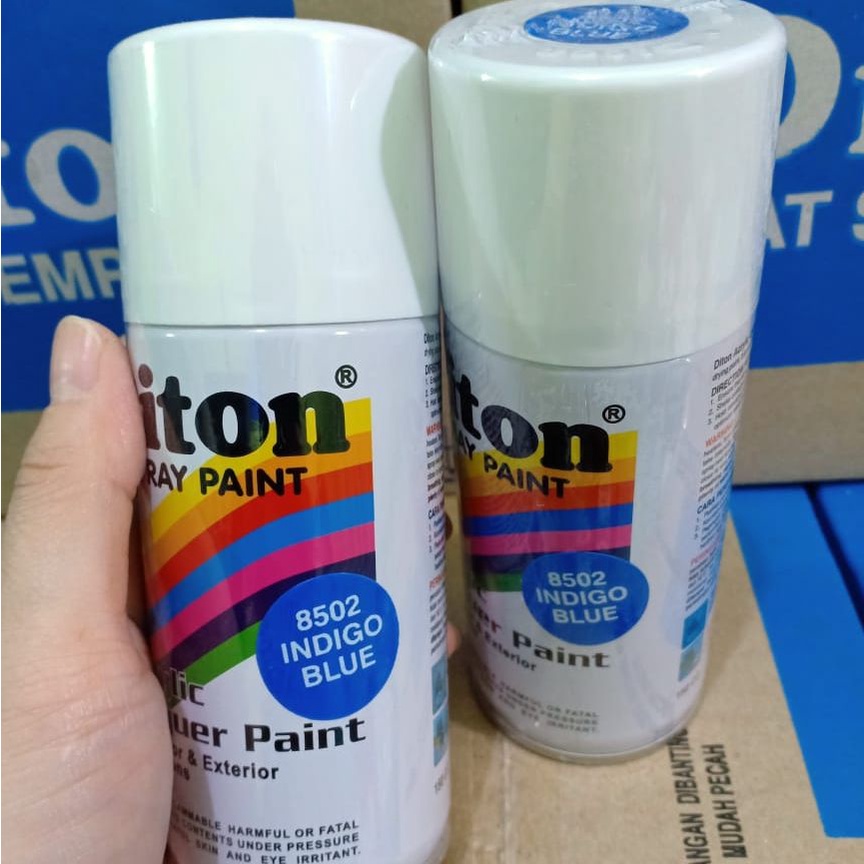 DITON Spray Paint Acrylic Lacquer Paint Pilox Cat Semprot - 8502 Indigo ...