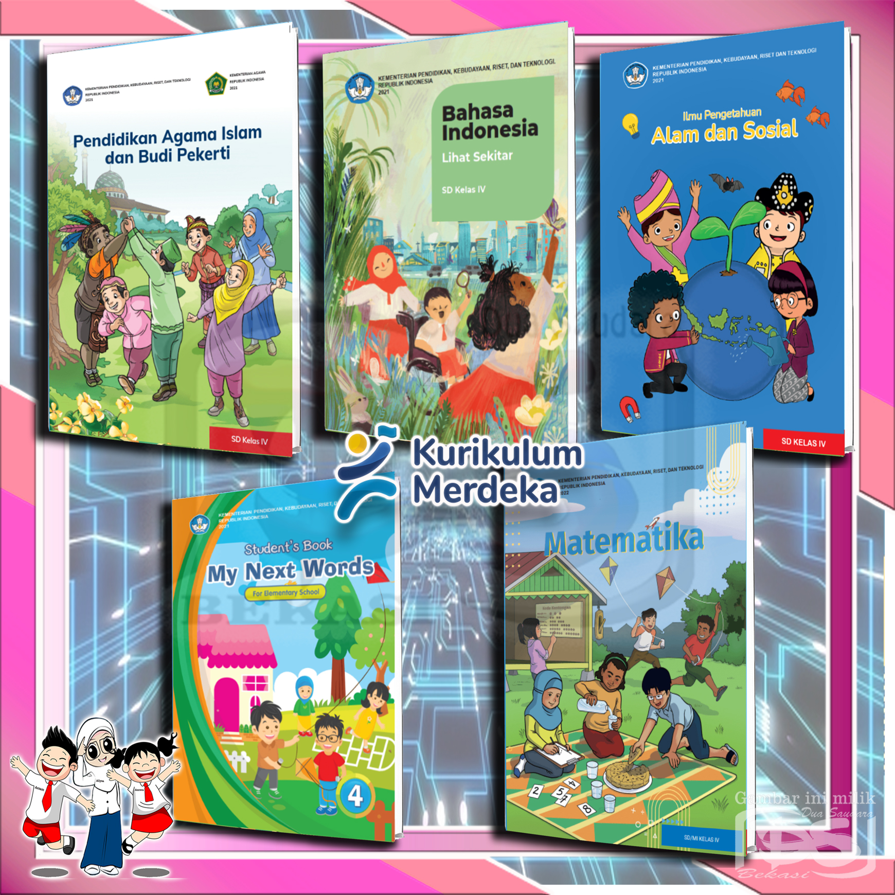K-Mer Buku Siswa Kelas 4 SD / MI Paket 1 Tahun - isi 5 atau 6 Buku - Kurikulum Merdeka SD / MI ...
