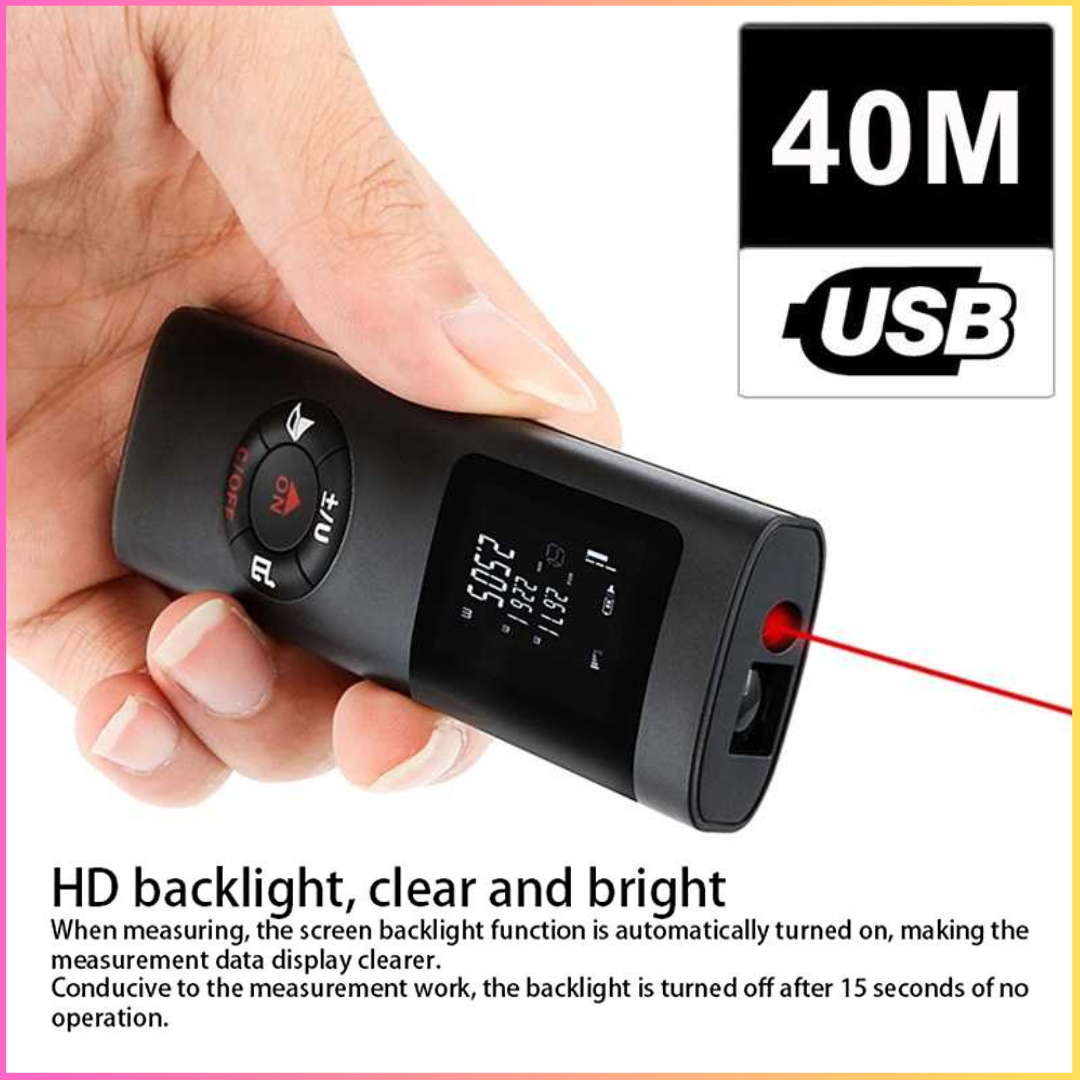C0D KKMOON Alat Pengukur Jarak digital Laser Distance Meter Mini ...