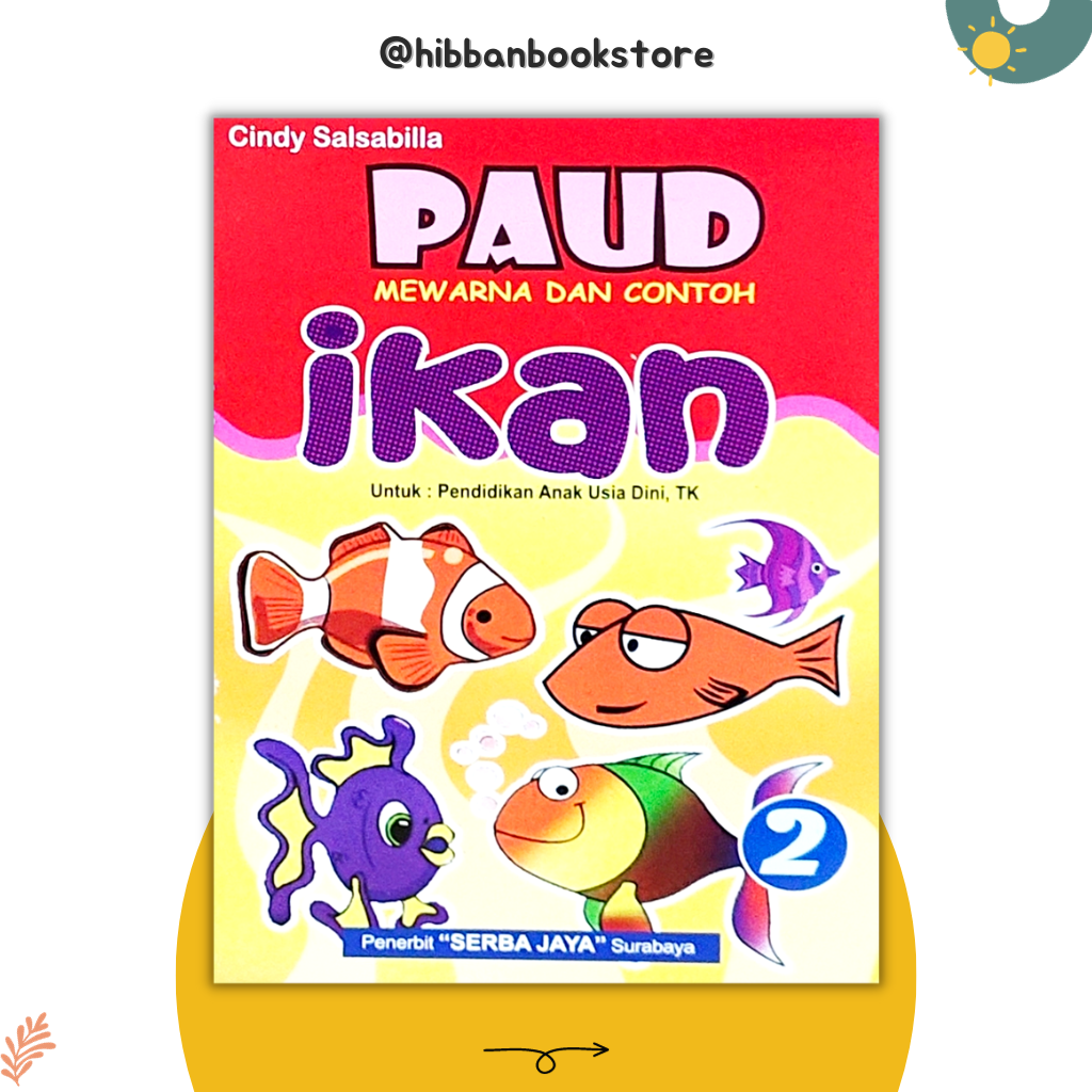 Buku Mewarnai Anak/Buku Paud Dan Mewarna Contoh Ikan Jilid 2 Untuk Paud ...