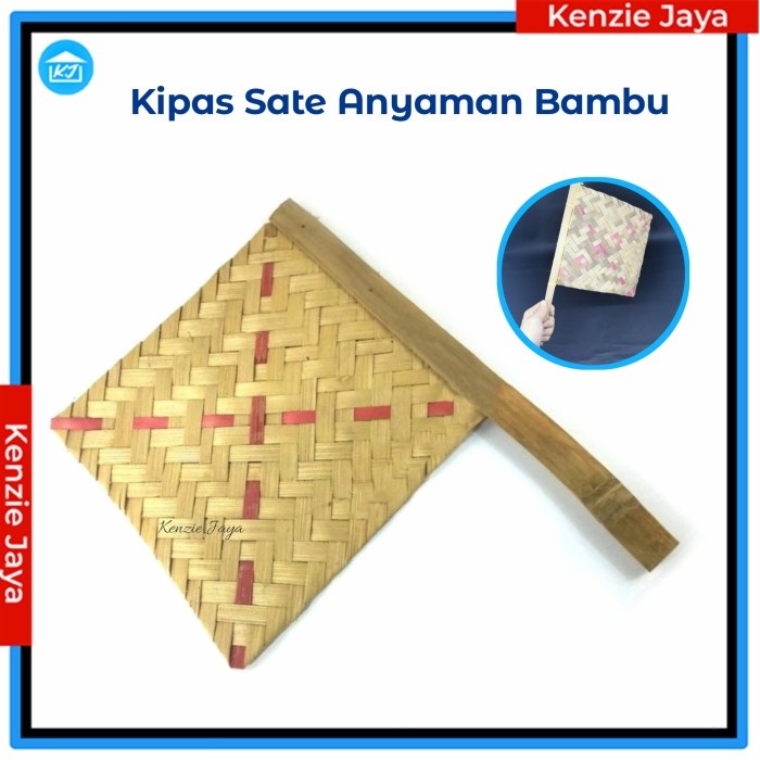 Kipas Sate Anyaman Bambu Kipas Tradisional Kerajinan Tangan Murah ...