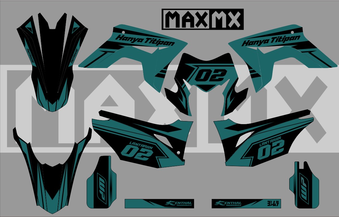 STIKER DECAL CRF 150L FULLBODY 216 warna hijau army | Lazada Indonesia