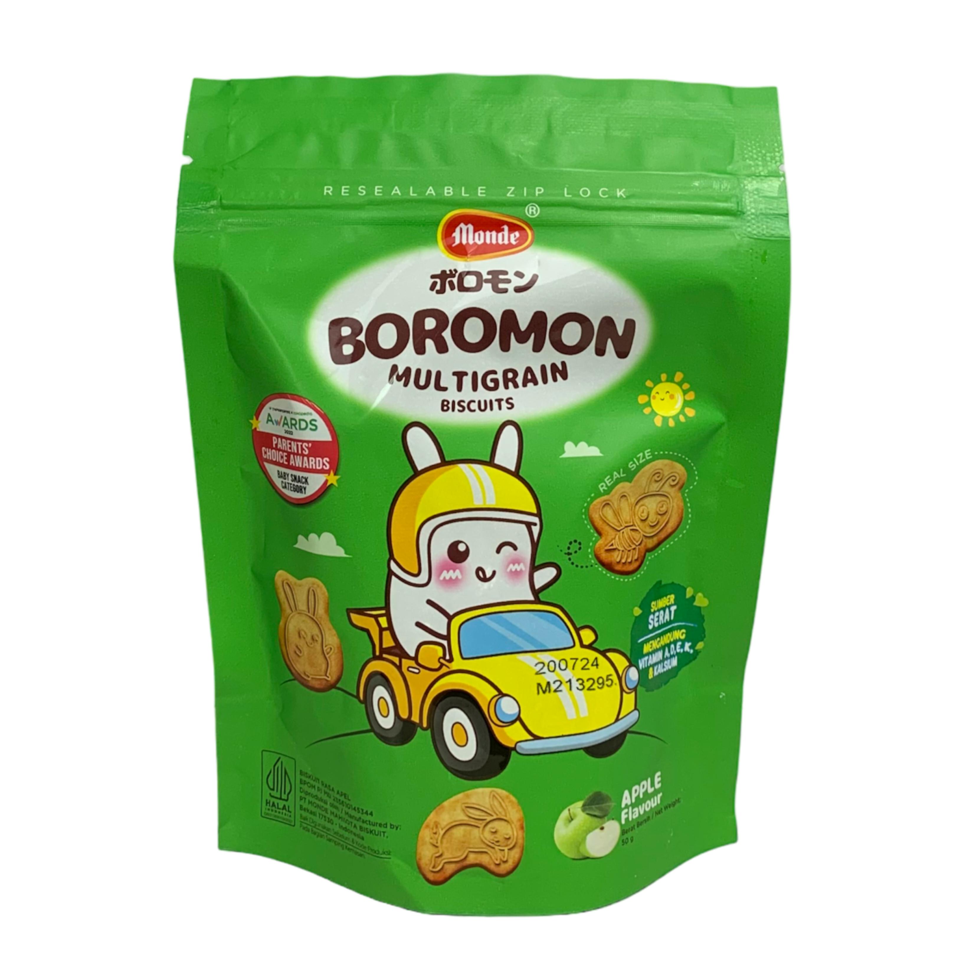 Monde Boromon Multigrain Biscuit 50g | Biskuit Mpasi Bayi | Snack Mpasi ...