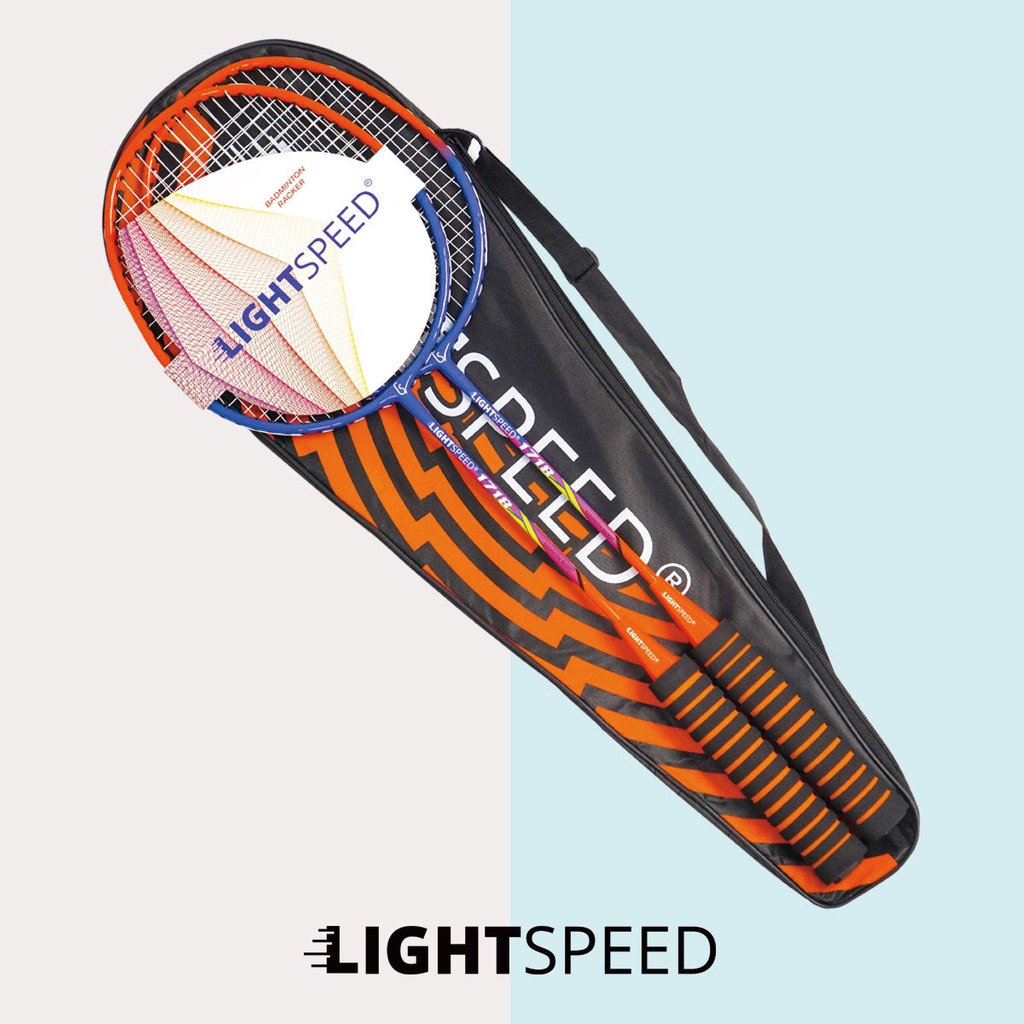 LIGHTSPEED BADMINTON RAKET / RAKET BADMINTON / RAKET BULU TANGKIS ISI 2 ...