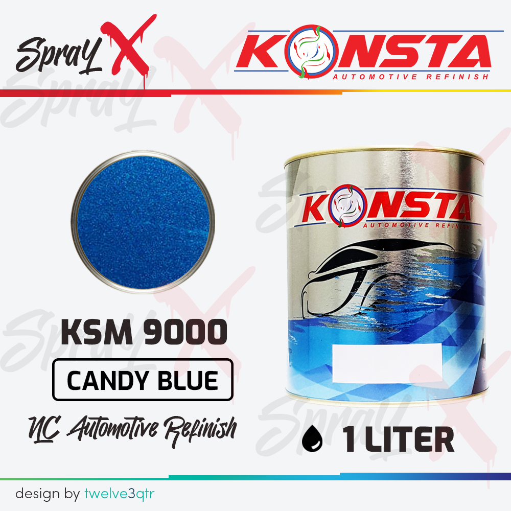 KONSTA NC METALLIC CANDY BLUE 9000 / BIRU CANDY #9000 1 LITER - CAT ...