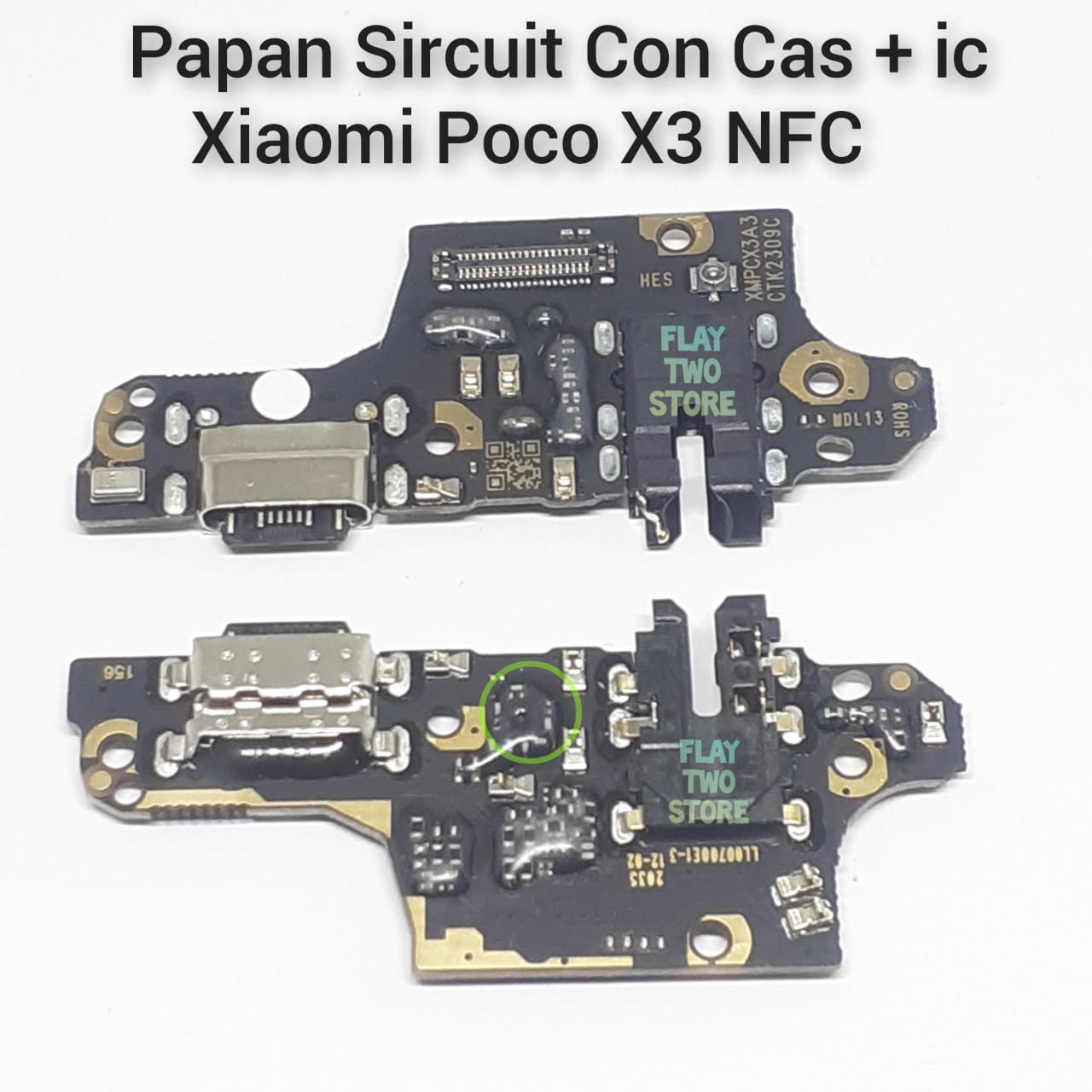 Flexi Con Cas Xiaomi Poco X3 NFC Papan Sirkuit Board Pcb Konektor Cas ...