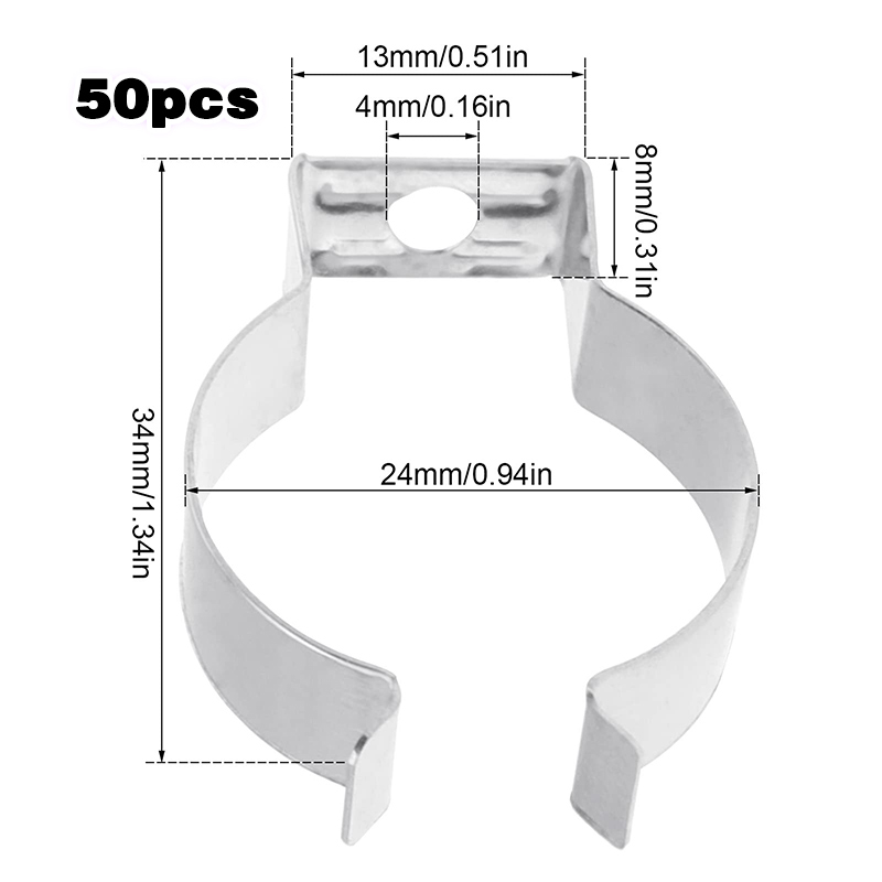 Klip Pemasangan Tabung Lampu LED 50pcs/Clamp Lampu T8 | Lazada Indonesia
