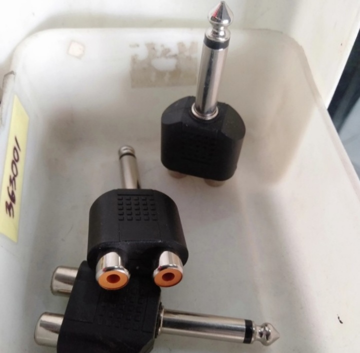 JACK T TOA MONO TO 2 SOKET RCA (HARGA SATUAN) | Lazada Indonesia