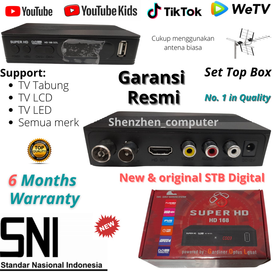 Stok Sedikit!!! Set Top Box Tv Digital DVB T2 HD EWS / set top box dvb t2 / set box tv digital ...