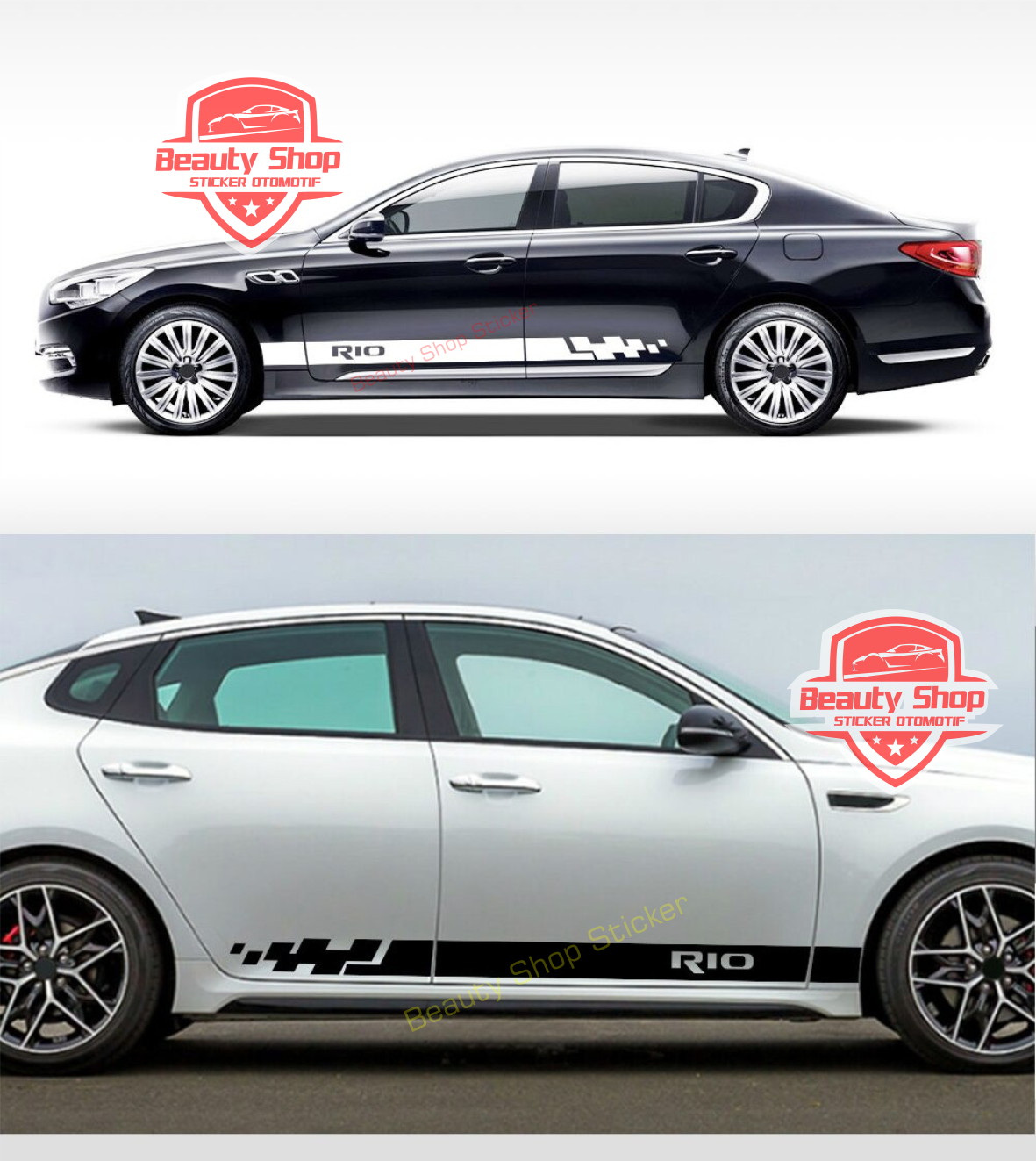 stiker kia rio list cutting sticker mobil kia rio | Lazada Indonesia