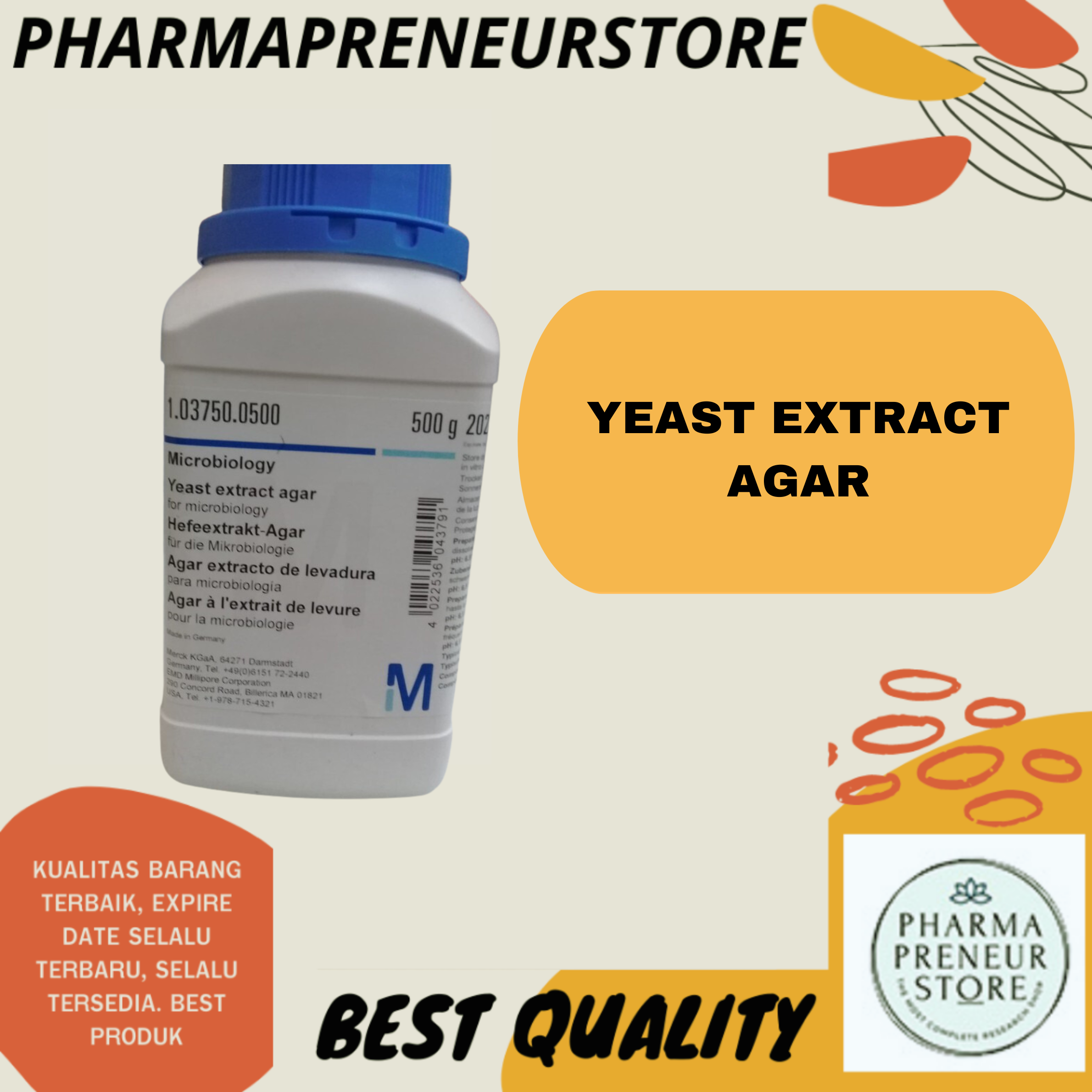 YEAST EXTRACT AGAR KEMASAN ECER MERCK BEST QUALITY | Lazada Indonesia