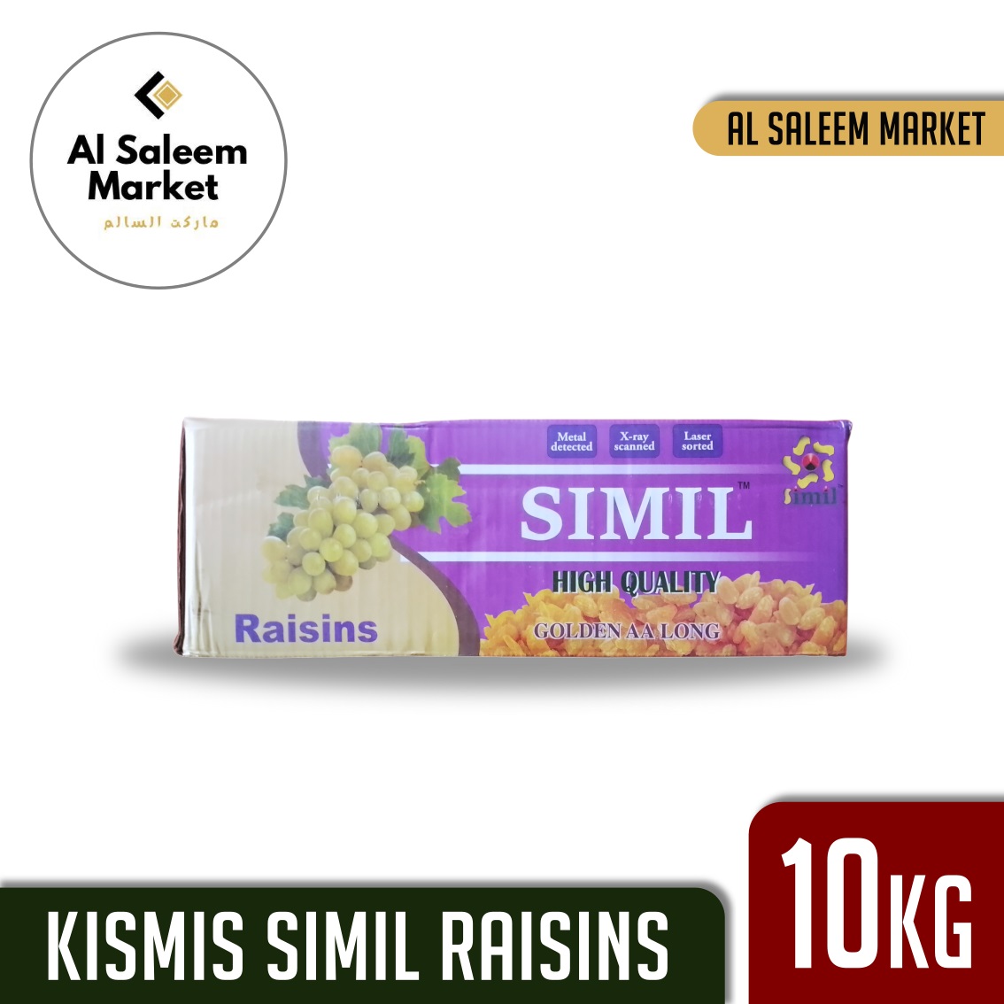 Kismis Simin Raisins Golden 10 Kg | Anggur Kering Simin Raisin Keemasan ...