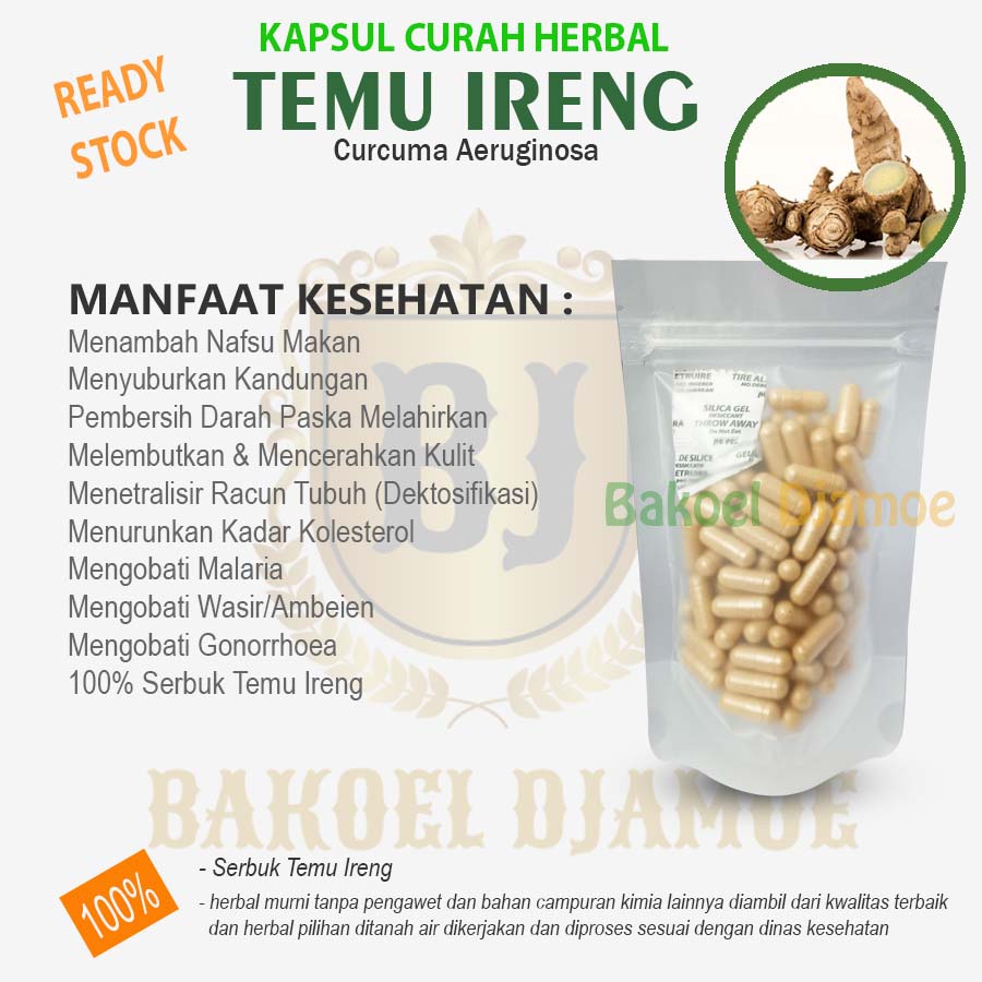 KAPSUL CURAH HERBAL TEMU HITAM IRENG Kapsul Herbal Kesuburan Gonorrhoea ...