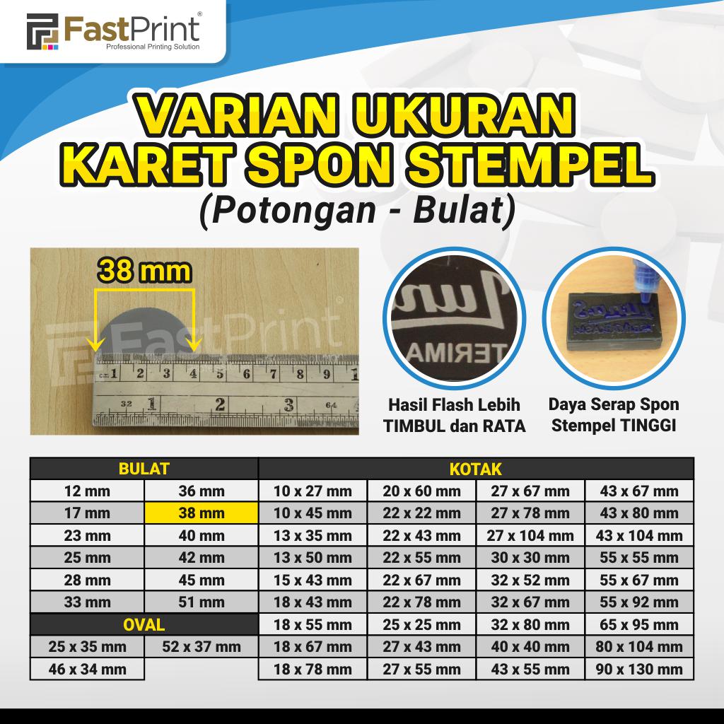 Karet Stempel Flash Potongan Bulat dan Oval Tanpa Gagang | Lazada Indonesia