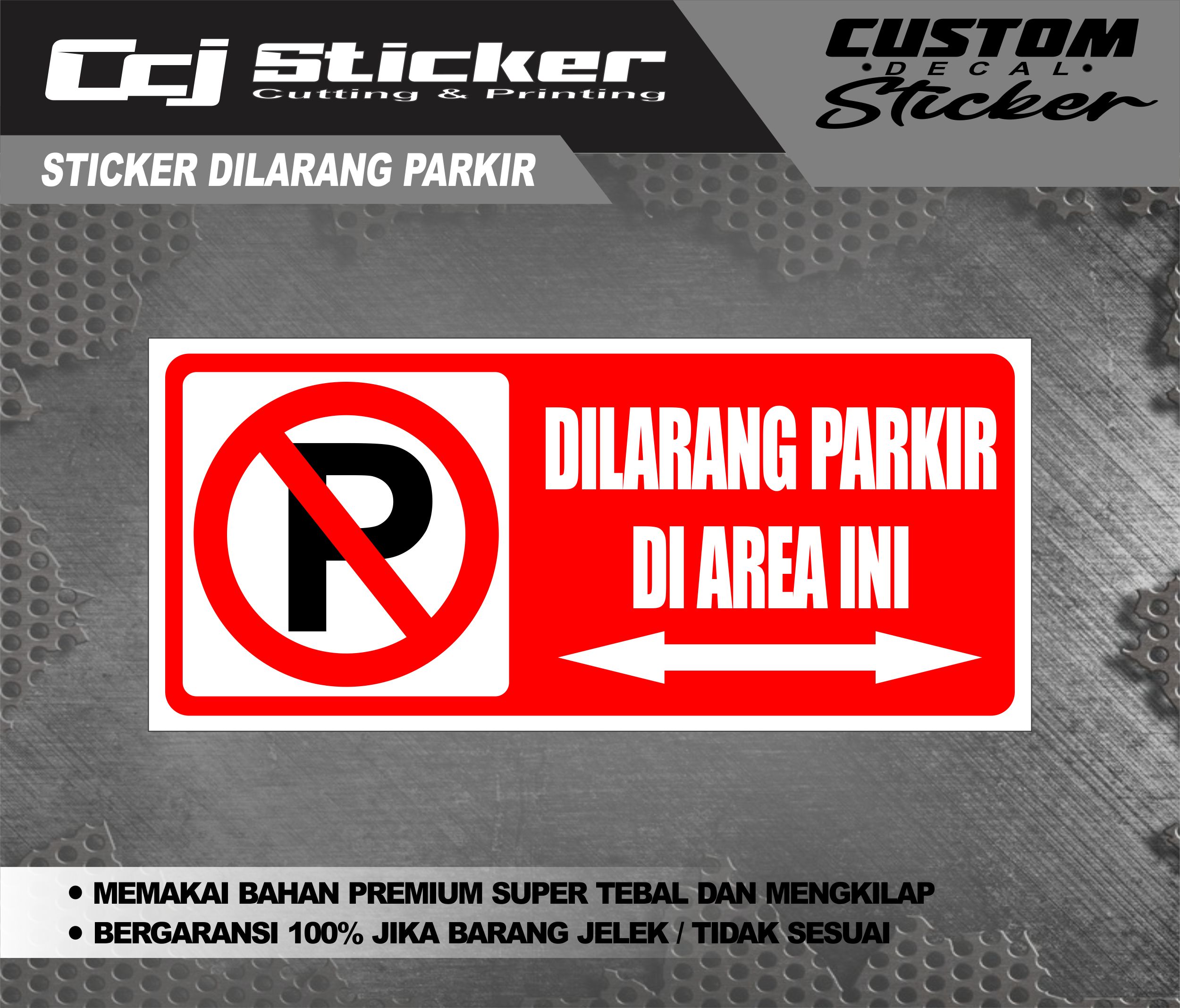 Stiker Dilarang Parkir Stiker Larangan Parkir Lazada Indonesia