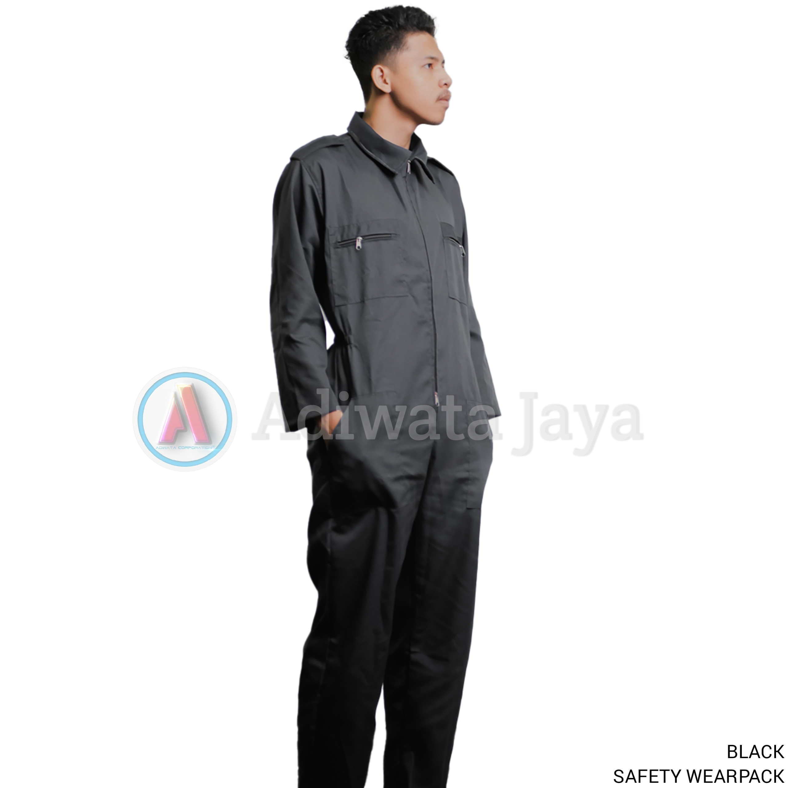 Wearpack Coverall Safety Hitam / katelpak / Seragam Kerja Proyek ...