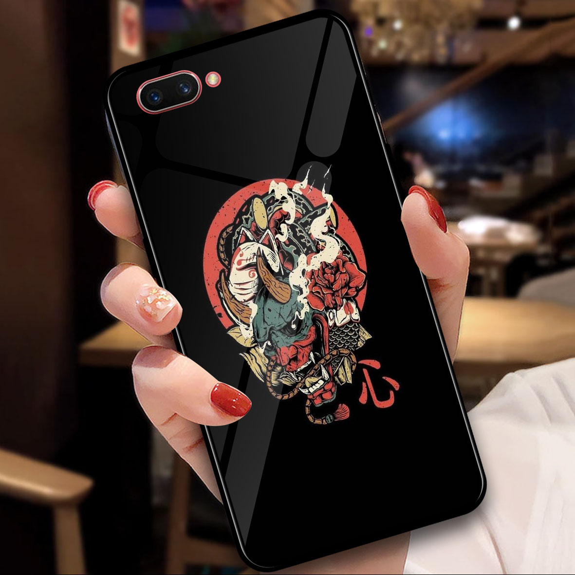 Case Oppo A3s Realme C1 Casing Terbaru Sindo28 Glass Kaca