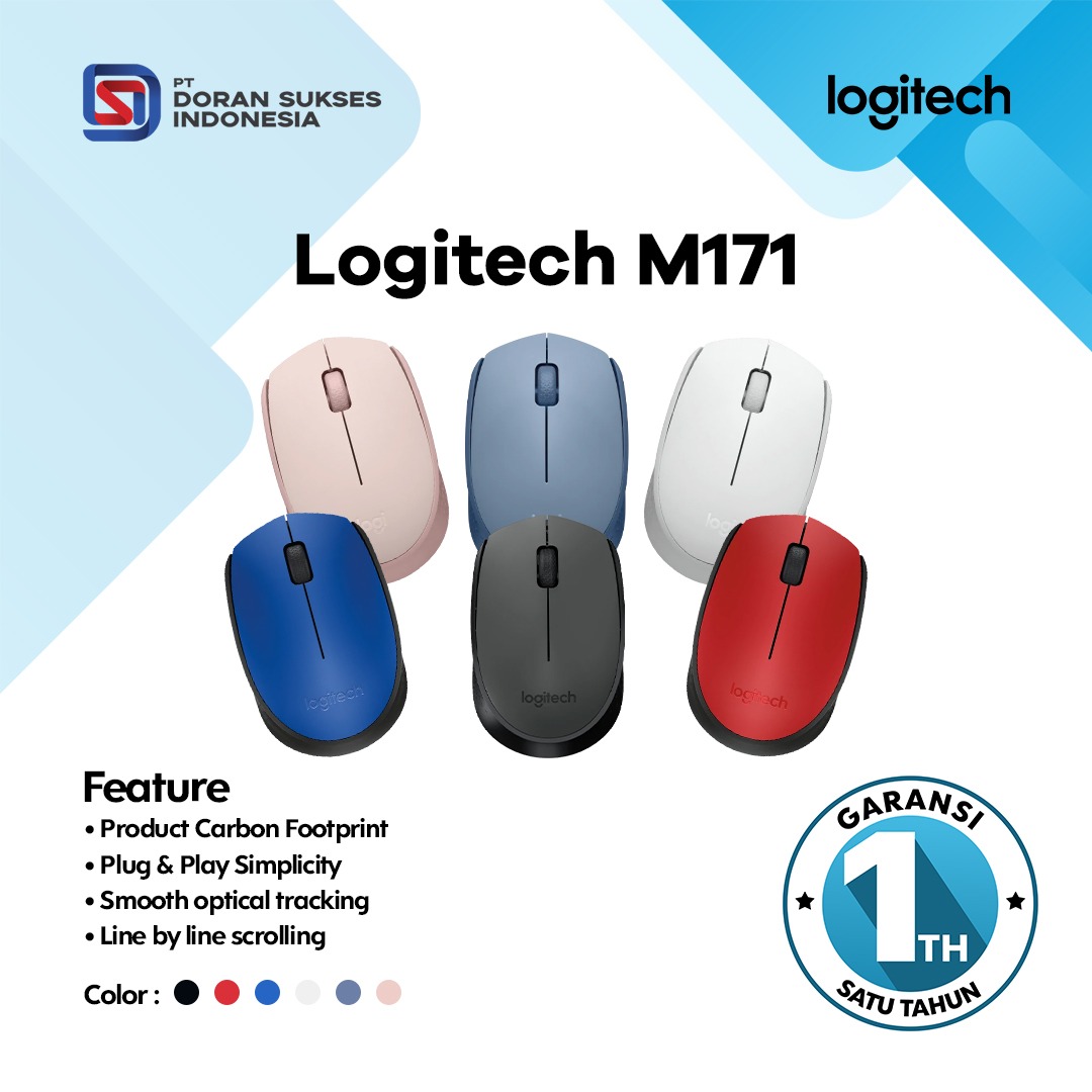 Mouse Wireless Logitech M171 untuk Windows, Mac, ChromeOS | Lazada Indonesia