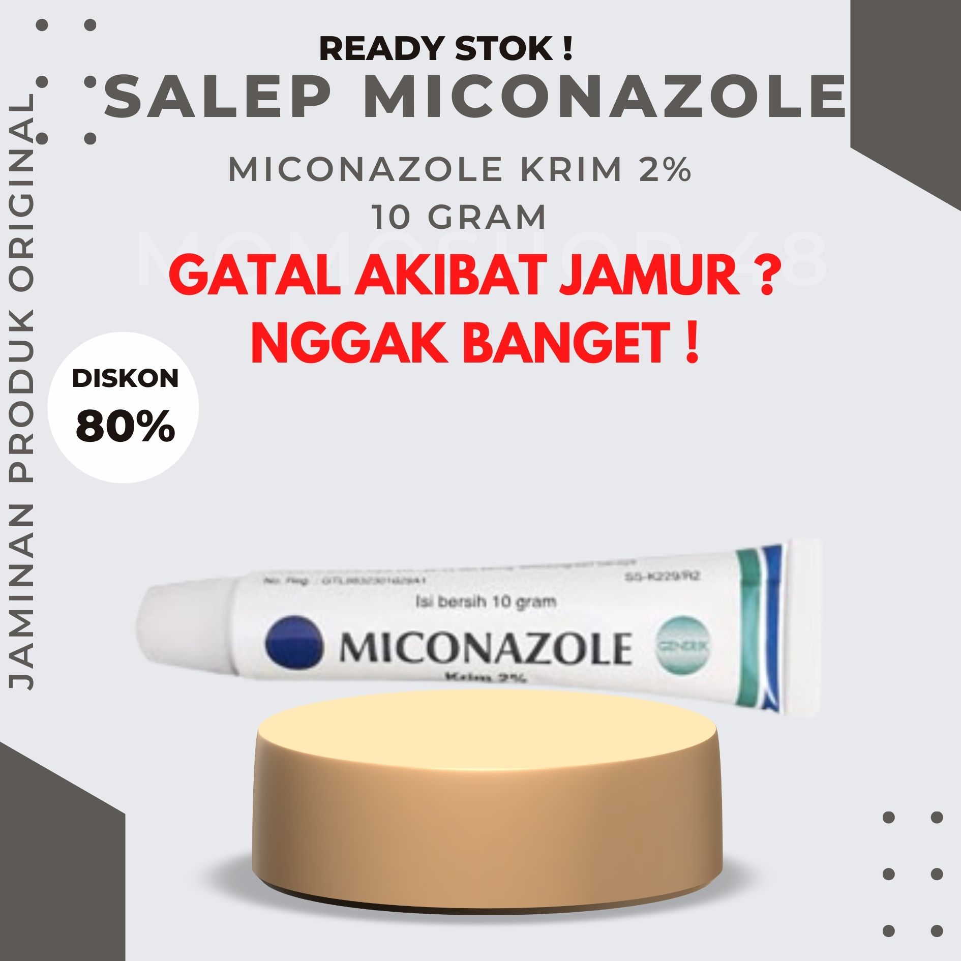 Salep Miconazole Nitrate 2% Original Salep Gatal Anak Exam Pedis Gatal ...