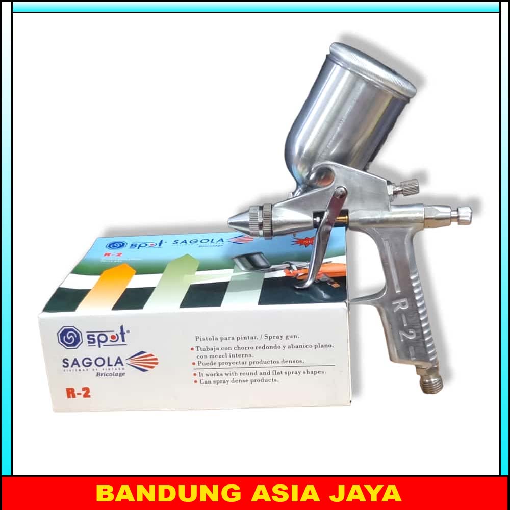 Sagola Spray Gun R2 Tabung Atas Kecil 200 ml - Alat Penyemprot Cat ...