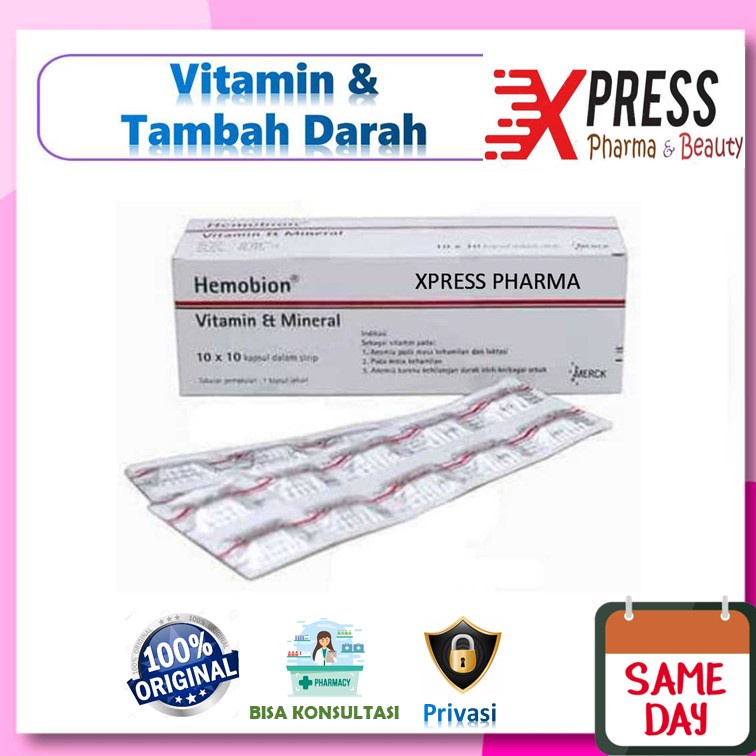 ⚡XPRESS⚡ Hemobion Vitamin Penambah Darah | Lazada Indonesia