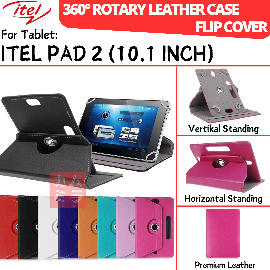 ITEL PAD 2 10.1 INCH 2024 BOOK COVER 360 ROTATING CASE LEATHER FLIP ...
